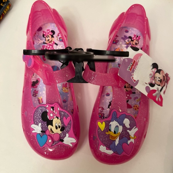 Disney | Shoes | Disney Mary Jane Minnie And Daisy Jelly Tstrap Shoes ...
